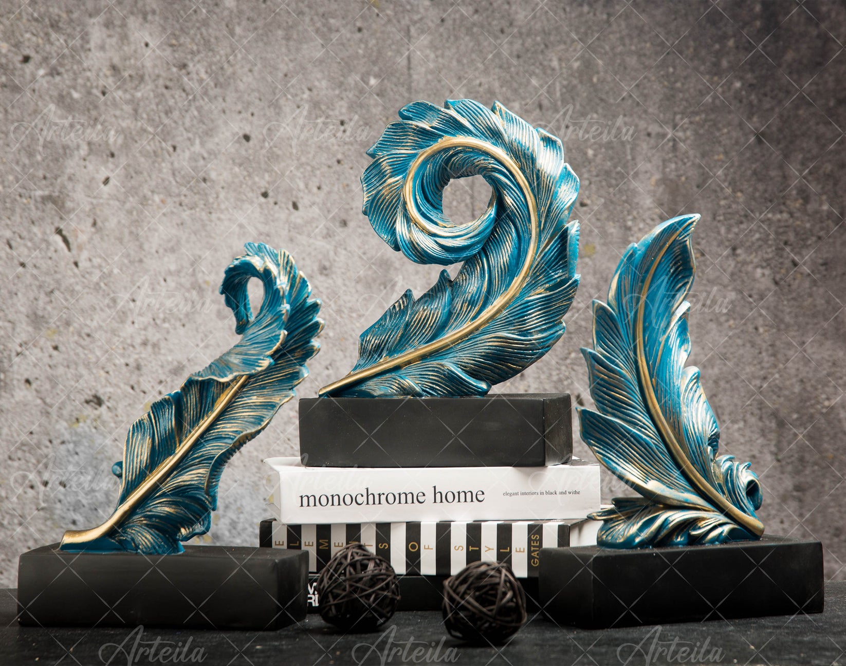 3 piece feather set – artelia